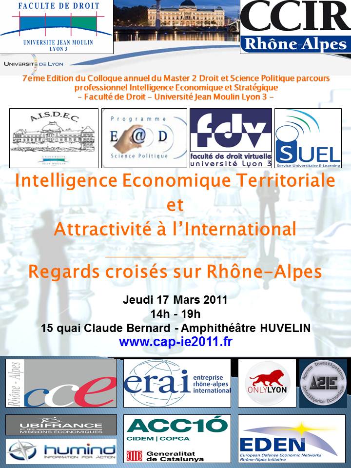 Master Intelligence économique et compétitivité territoriale